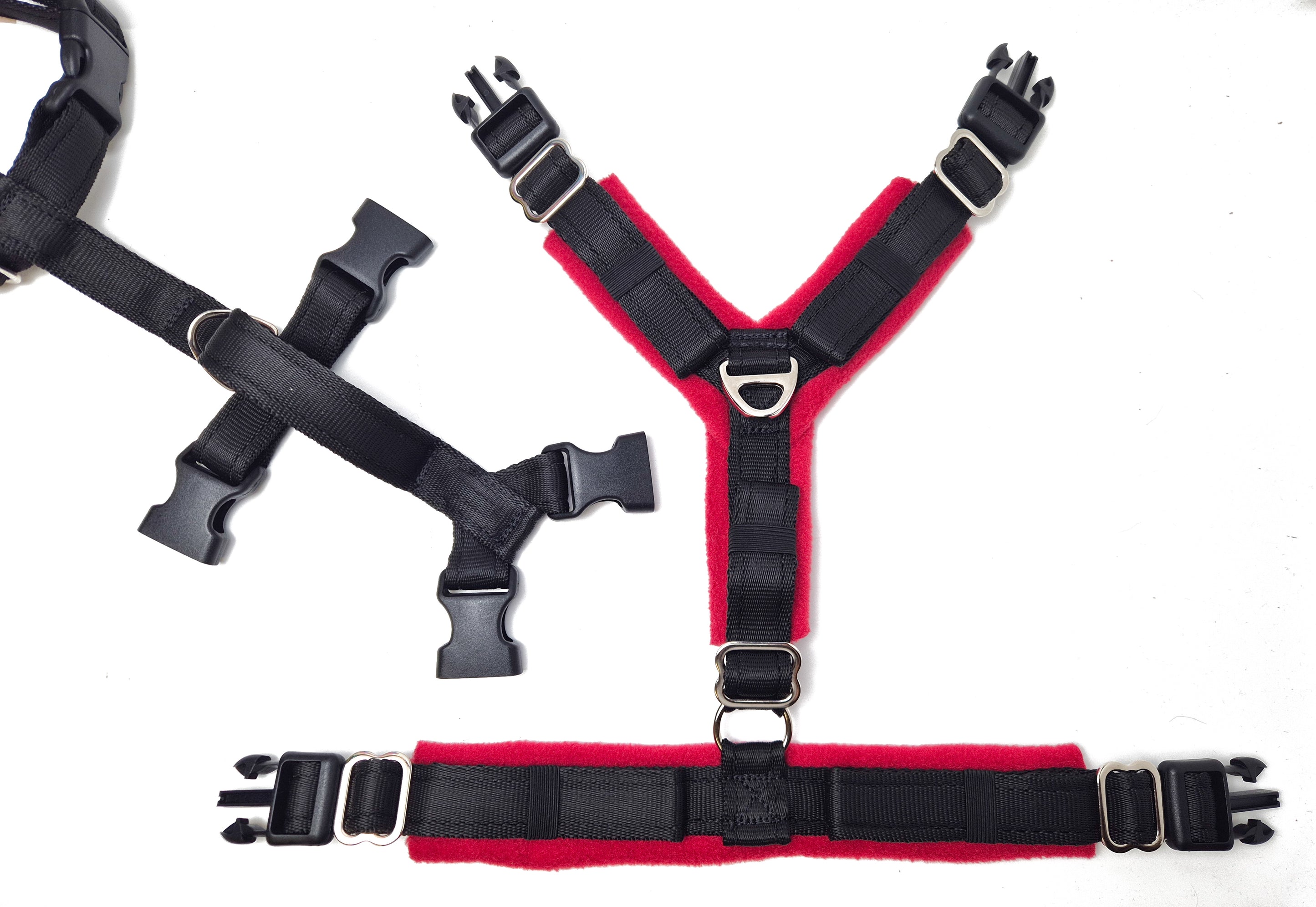 Escape Proof Adjustable Houdini Harness - Fleece Lined – Indi-Dog